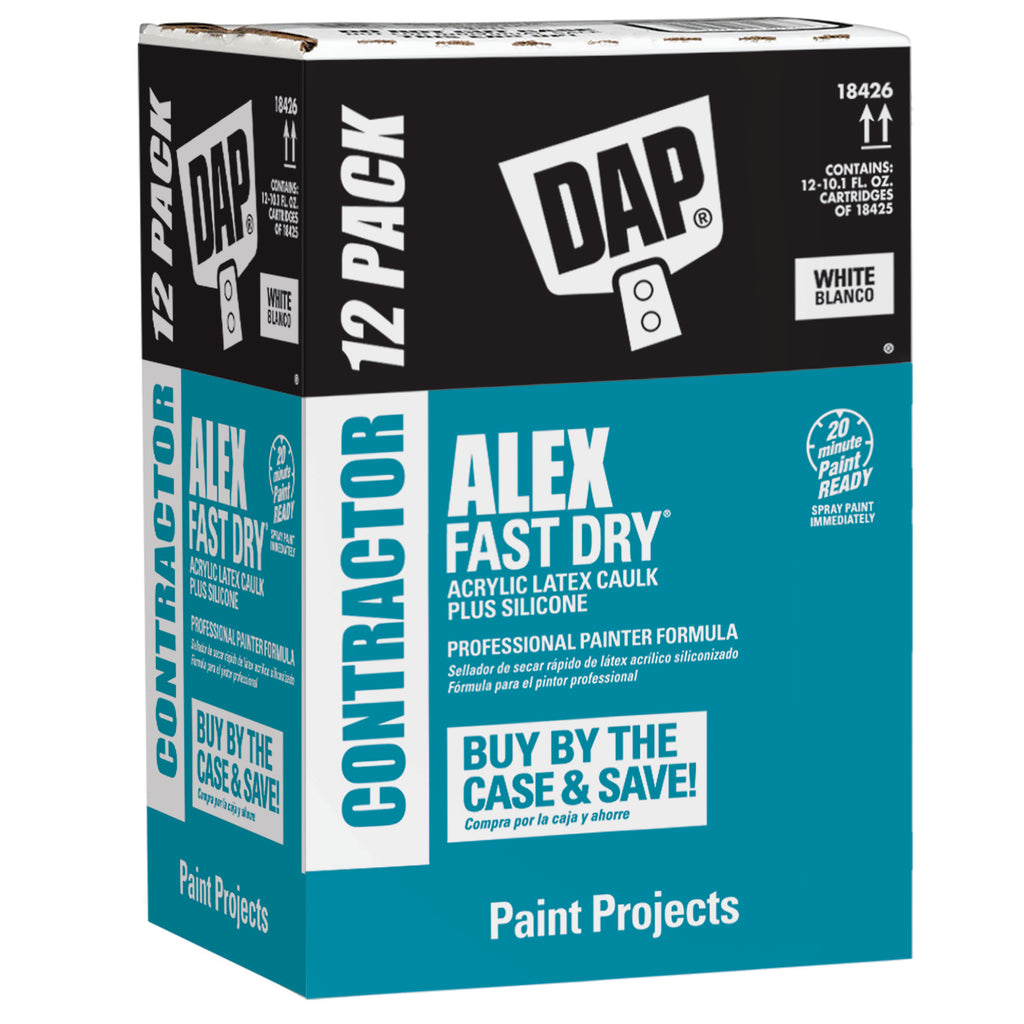 ALEX FAST DRY® Acrylic Latex Caulk Plus Silicone – Pro Glo Paints